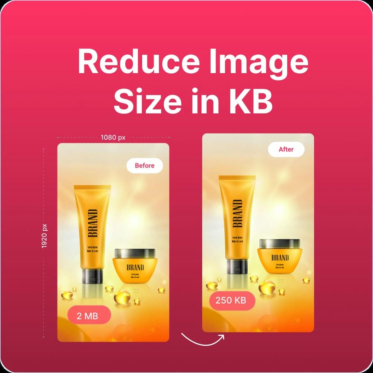 Reduce Images Size in KB for FREE - Adjust Image Size in KB