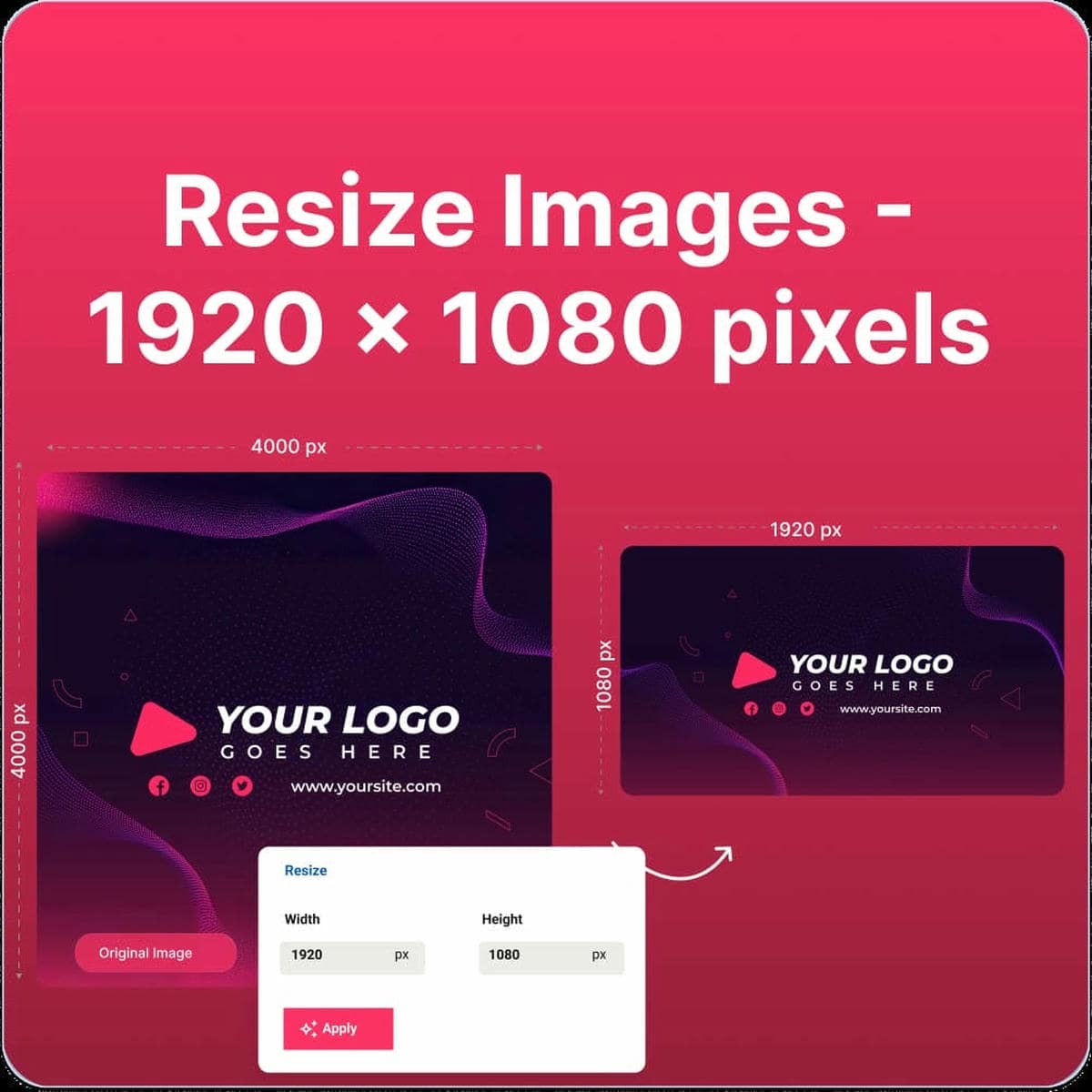 Resize Image to 1920x1080 (Full HD) - Free 1080p Converter