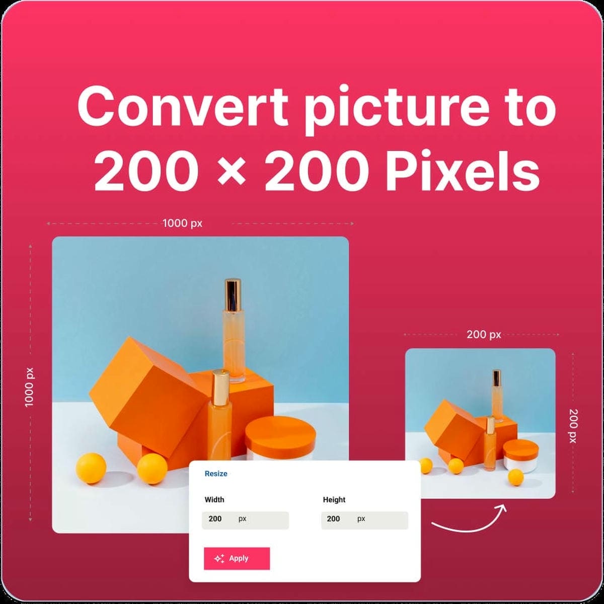 Convert Images to 200 x 200 Pixels - Image Resizer