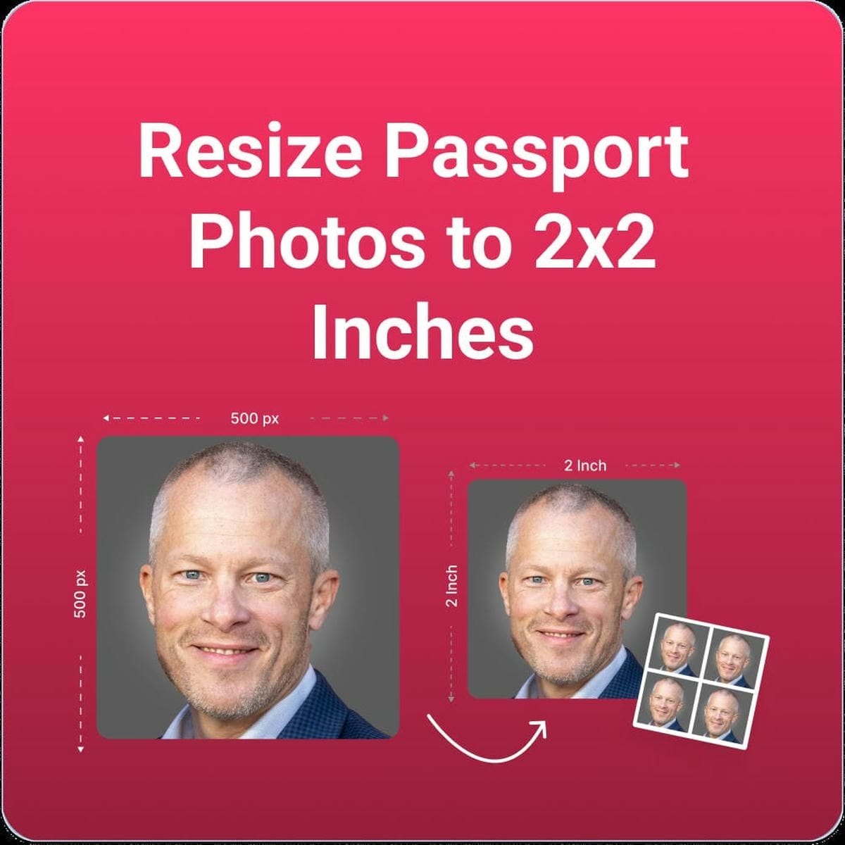 Resize Images to 2x2 inches at 300 DPI for FREE - 2x2 Passport Photo ...