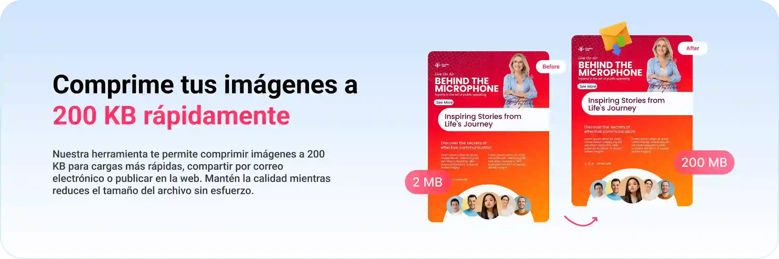 Redimensionar imagen a 200 KB online - Compresor de imágenes 200KB