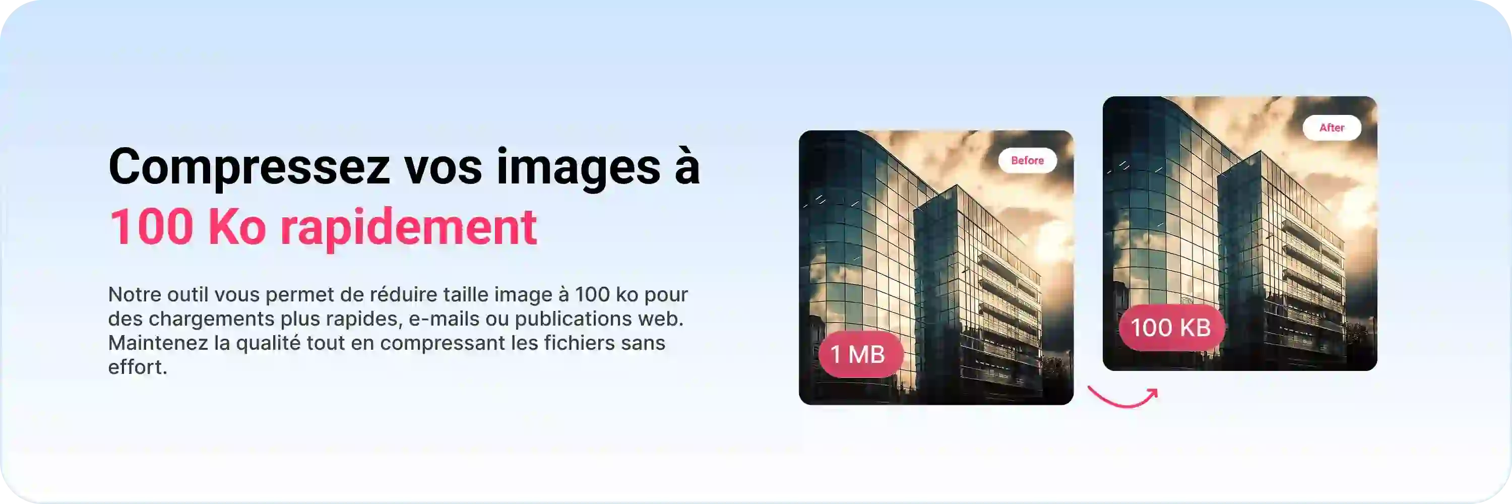 Redimensionner une image à 100 Ko en ligne - Réduire une image à 100 kb